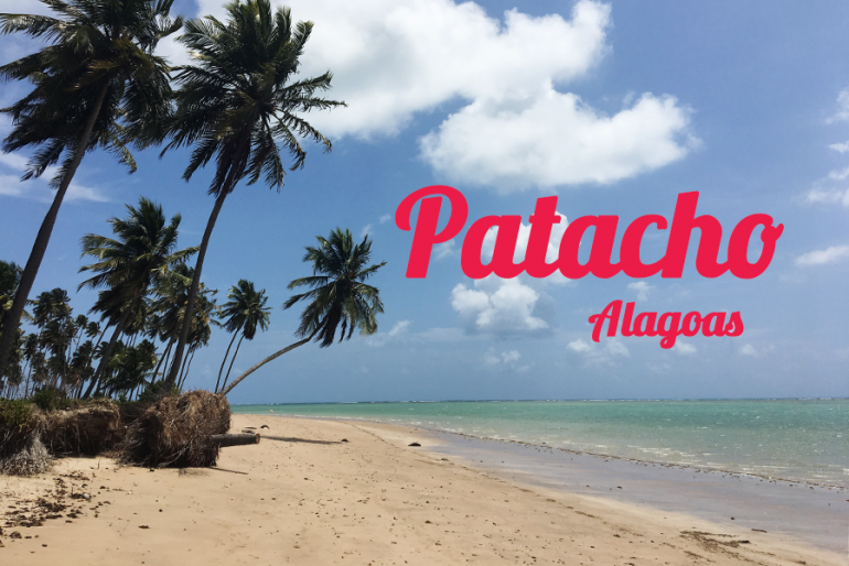 Praia do Patacho no litoral de Alagoas com crianças